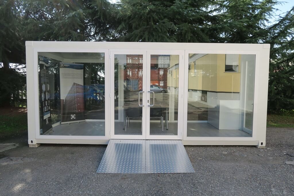 Container vetrati, ad uso ufficio o negozio | Allestimenti